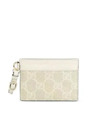 Gucci Gg Emblem Card Case - Neutrals