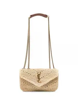 Saint Laurent Woven Shoulder Bags