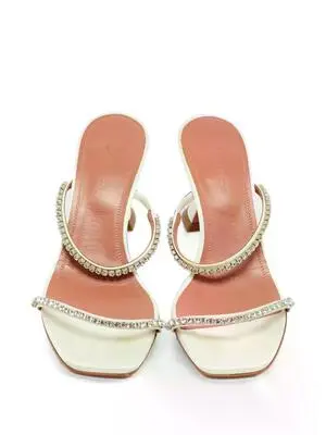Amina Muaddi Glida Crystal-embellished Heeled Sandals