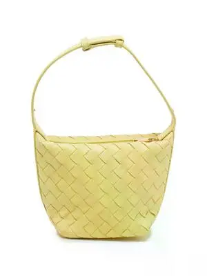 Bottega Veneta Wallace Intrecciato Mini Shoulder Bag - Yellow