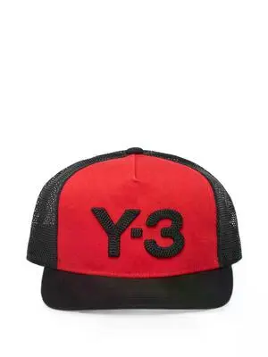 Y3 Trucker Cap With Logo Patch - Red