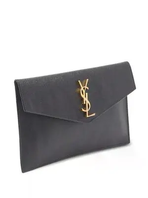 Saint Laurent Uptown Leather Clutch Bag