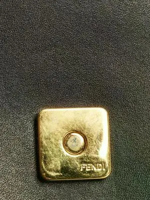 Fendi F Is Leather Clutch Bag