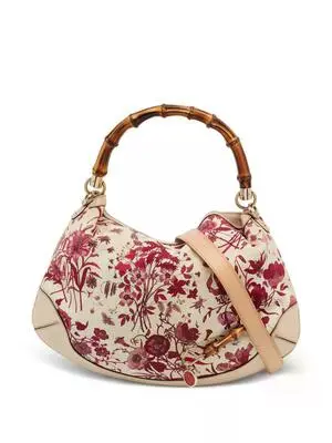 Gucci Peggy Bamboo Handle Shoulder Bag - Neutrals