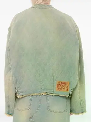 MAGLIANO Quilted Frayed-edge Jacket