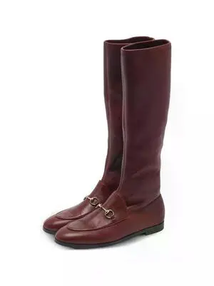 Gucci Jordaan Leather Ankle Boots