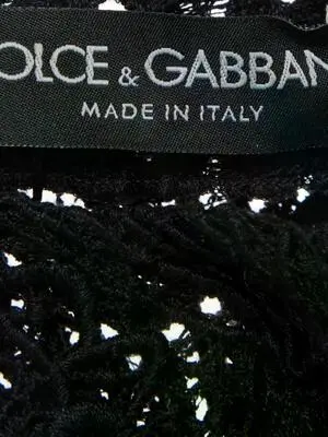 Dolce & Gabbana Cropped Jacket With Floral Lace Panelling