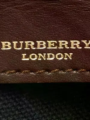 Burberry Haymarket Check Buckle Tote Bag
