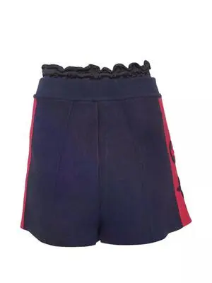 LOUIS VUITTON Ruffled-waist Knitted Shorts