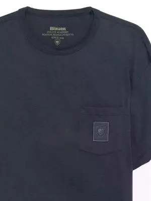 BLAUER. Logo-patch T-shirt