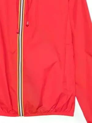 K-WAY Hooded Zip-up Jacket - Red