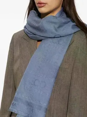 FERRAGAMO Gancini Logo-jacquard Scarf