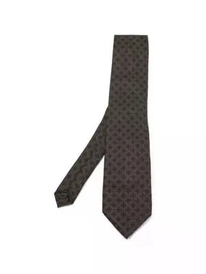 TOM FORD Micro Jacquard Neck Tie - Black