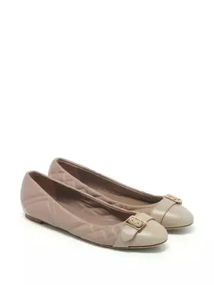 Burberry Quilted Buckle Ballet Flats