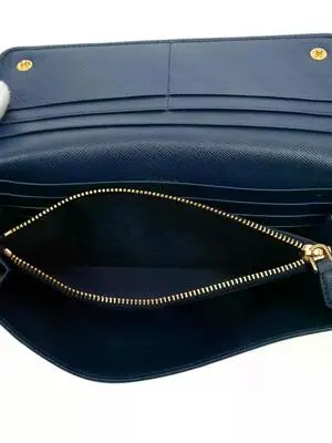 Prada 2010-2026 Saffiano Lux Continental Wallet Long Wallets
