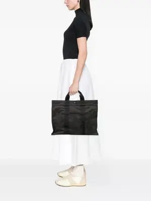 Hermès Canvas Herline Mm Tote Bag - Grey