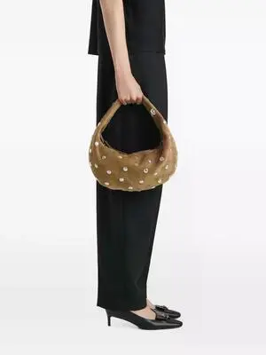 Khaite Silver Tone Shoulder Bags