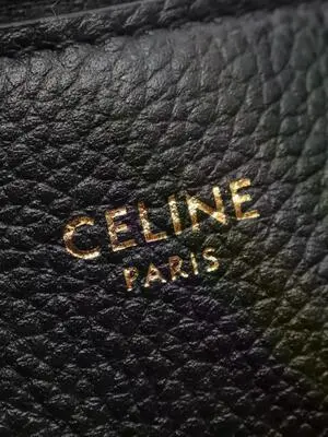 Celine Leather Satchel - Black