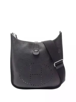 Hermès Clemence Evelyne Iii Gm Bag - Black