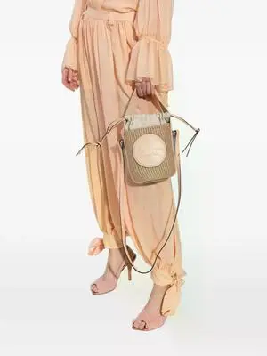 Chloé Small Horse Medal Bucket Bag - Neutrals