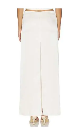 Lioness Front Row Maxi Skirt - Cream