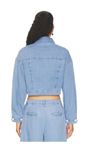 L'Agence Gaines Balloon Sleeve Denim Jacket
