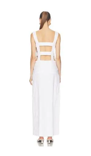 ADRIANA DEGREAS Linen Cage Coverup In . Also