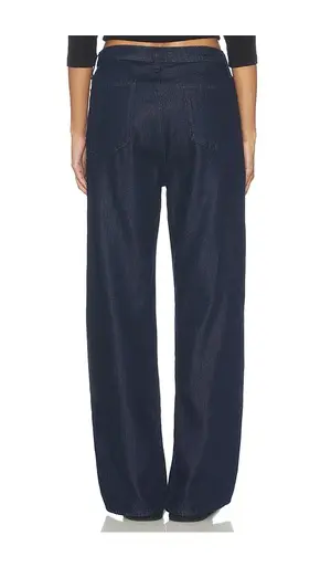 Rag & Bone Phoebe Featherweight Drawstring Wide Jeans - Blue