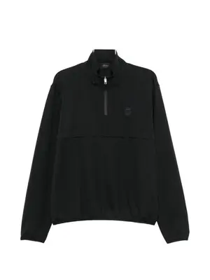 Brioni Wool Half-zip High Neck Sweater - Blue