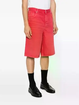 7 For All Mankind Buttoned Denim Shorts