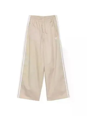 Adidas Adicolor Sst Logo-embroidered Trousers - Neutrals