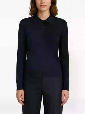 RETORI Knitted Long-sleeve Polo Shirt
