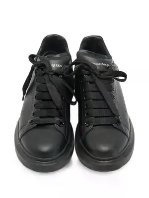 Alexander McQueen Oversized Leather Sneakers - Black