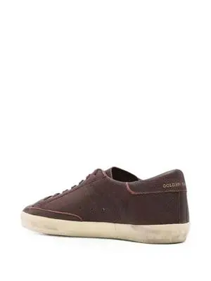 GOLDEN GOOSE Super-star Distressed Leather Sneakers