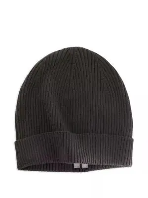 Rick Owens Ribbed-knit Cashmere Beanie Hat - Grey