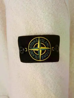 Stone Island Logo Patch V-neck Cardigan