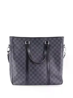 LOUIS VUITTON Damier Graphite Mm Tote Bag - Black
