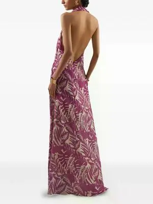 TALLER MARMO Barbara Tropical Print Maxi Dress