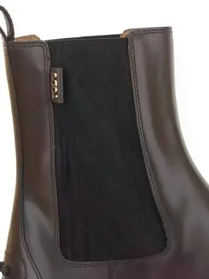 TOD'S Elasticated Leather Ankle Boots