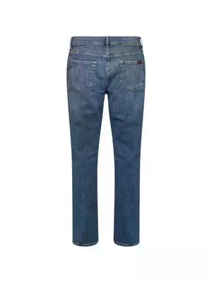 7 For All Mankind Faded Slim-fit Jeans
