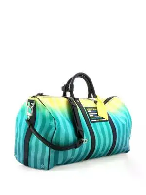 LOUIS VUITTON Keepall Bandouliere 50 Travel Bag - Black