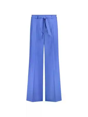 BETTY BARCLAY Belted Wide-leg Trousers - Blue
