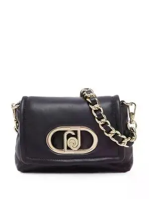 Liu Jo Lapuffy Small Bag With Chain Detail - Black