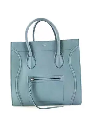 Celine Phantom Grainy Leather Medium Tote Bag - Blue