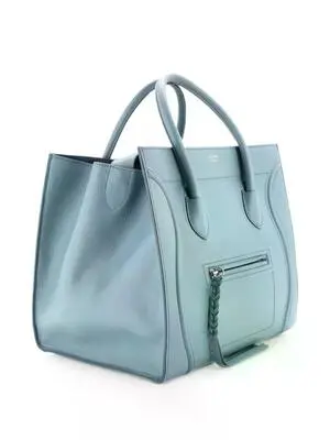 Celine Phantom Grainy Leather Medium Tote Bag - Blue