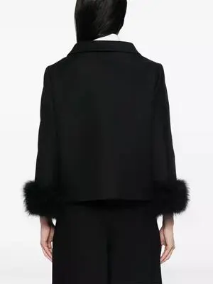 Valentino Garavani Feather Trimmed Jacket