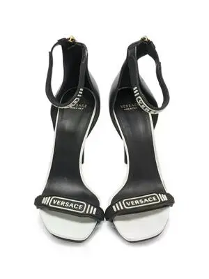 Versace Logo-patch Ankle-strap Sandals