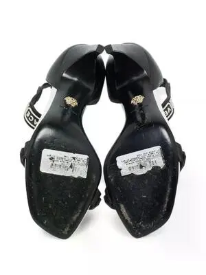 Versace Logo-patch Ankle-strap Sandals