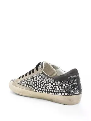 GOLDEN GOOSE Super-star Studded Sneakers - Grey