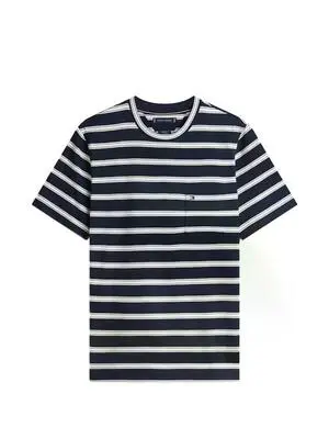 Tommy Hilfiger Striped Pocket T-shirt - Blue